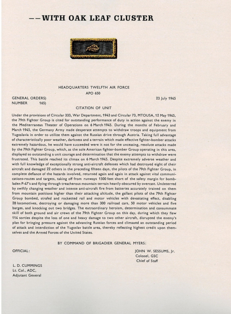 History - 79th Fighter Group