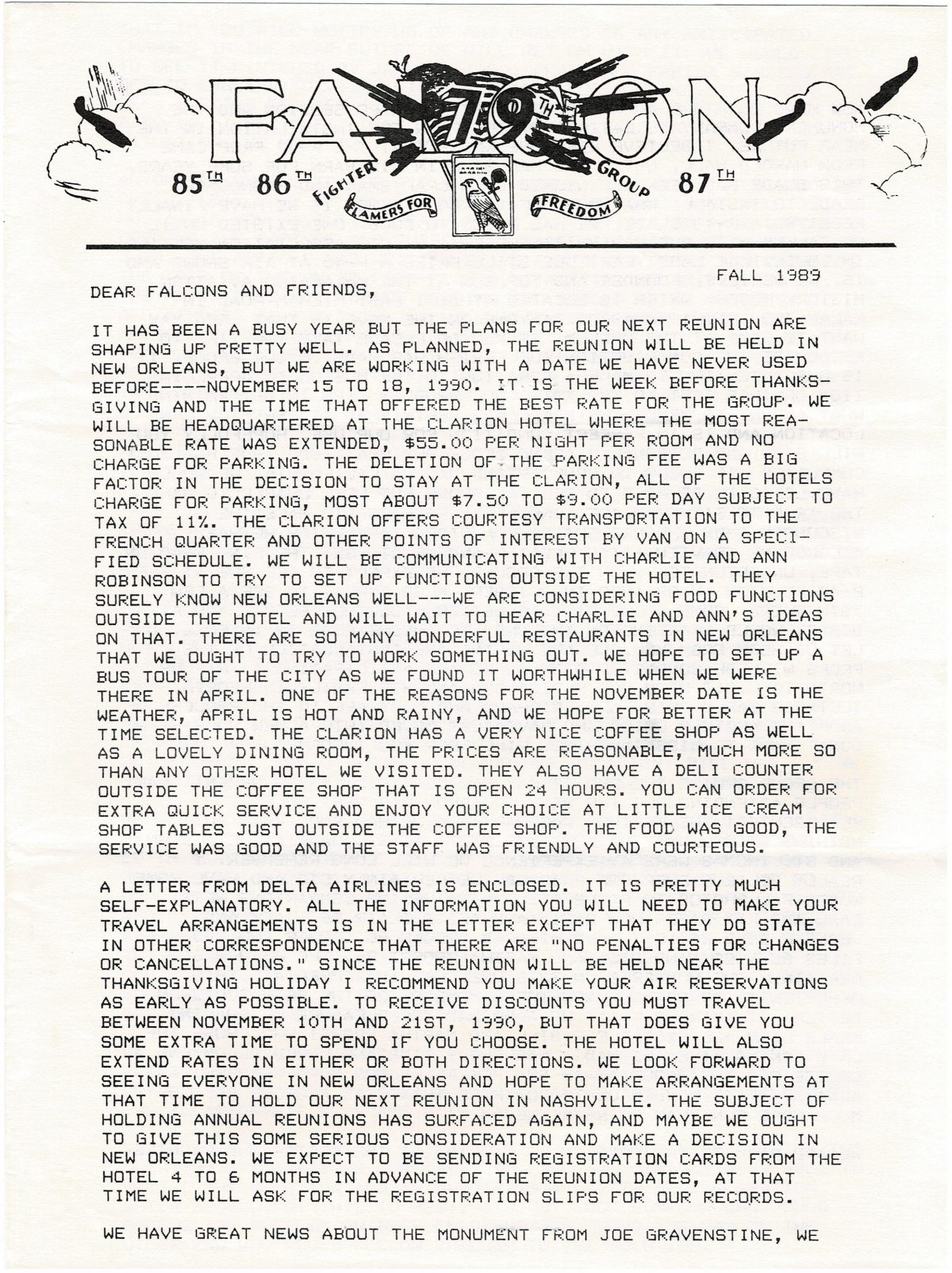 79th FG Newsletters - 79th Fighter Group